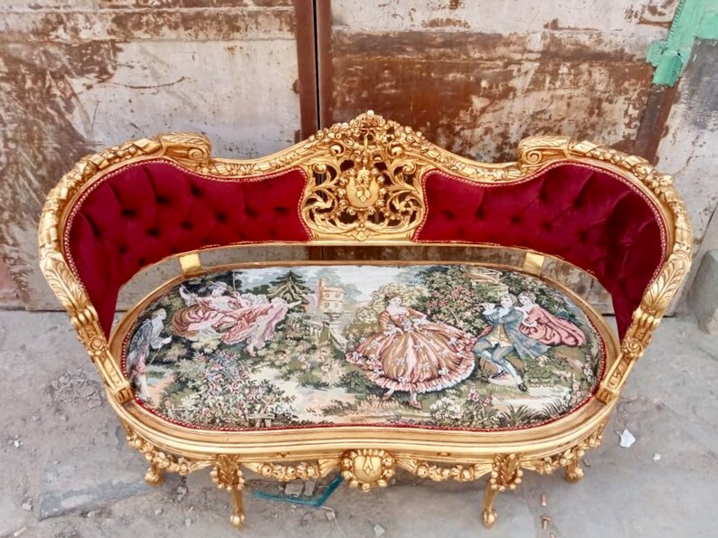 French Bench French Small Settee Vintage Bench Vintage - Etsy