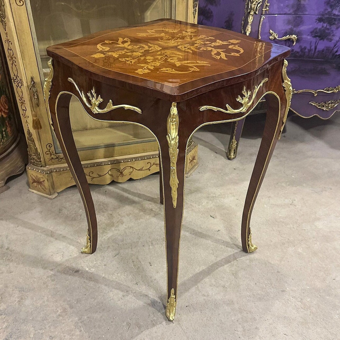 French Louis XV 24k Gold Table A Pair Antique Table Gothic Furniture ...
