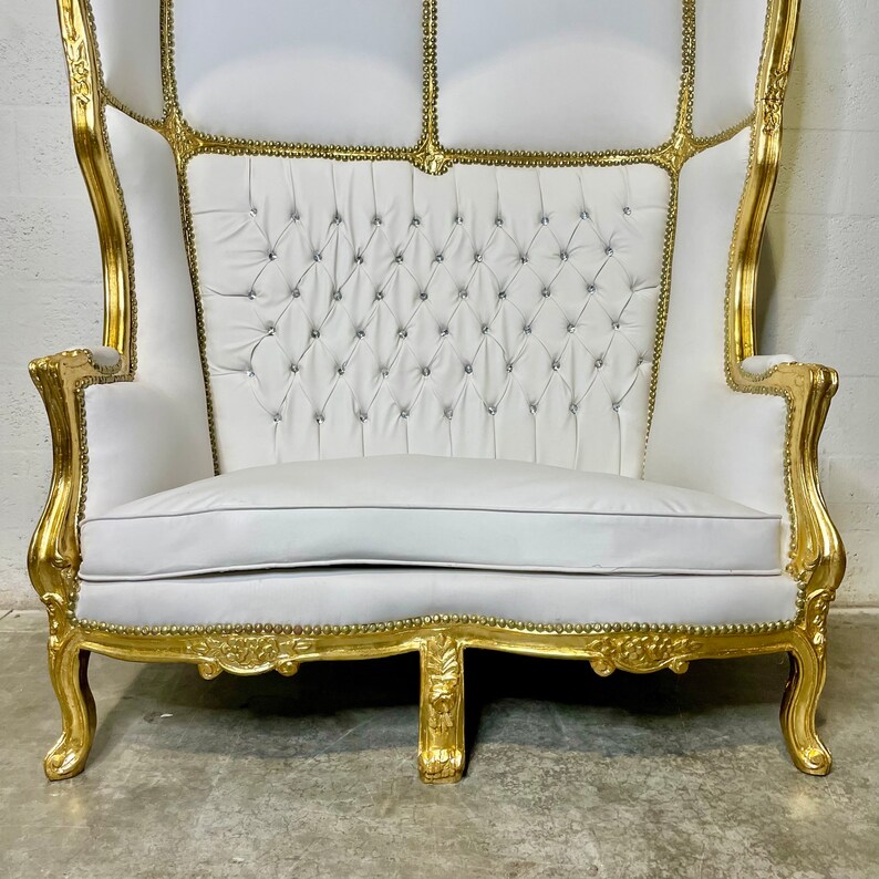 French Balloon Chair Canopy Chair double Seat Reproduction - Etsy