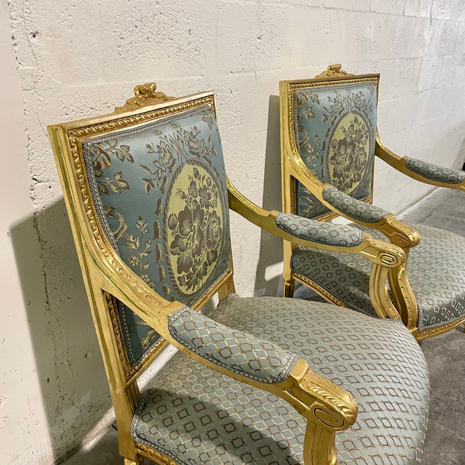 French Chair Vintage Furniture French Settee 5 Piece - Etsy