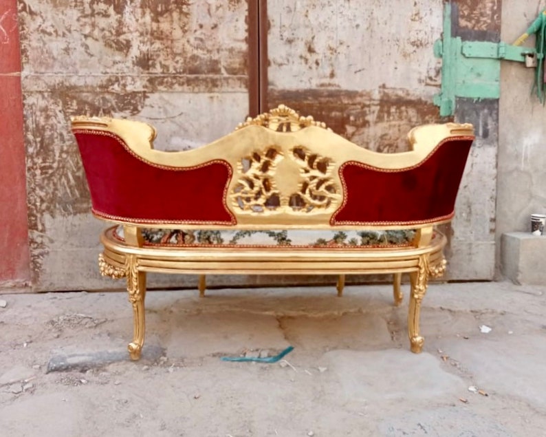 French Bench French Small Settee Vintage Bench Vintage - Etsy