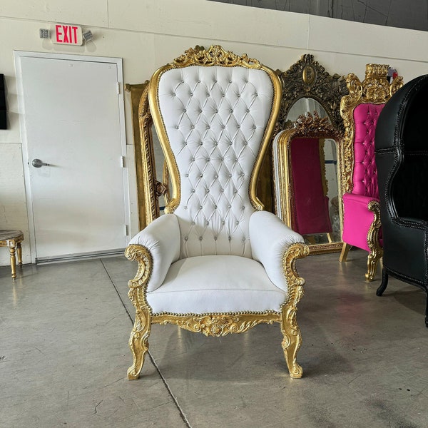 Throne Tufted Chair - Etsy