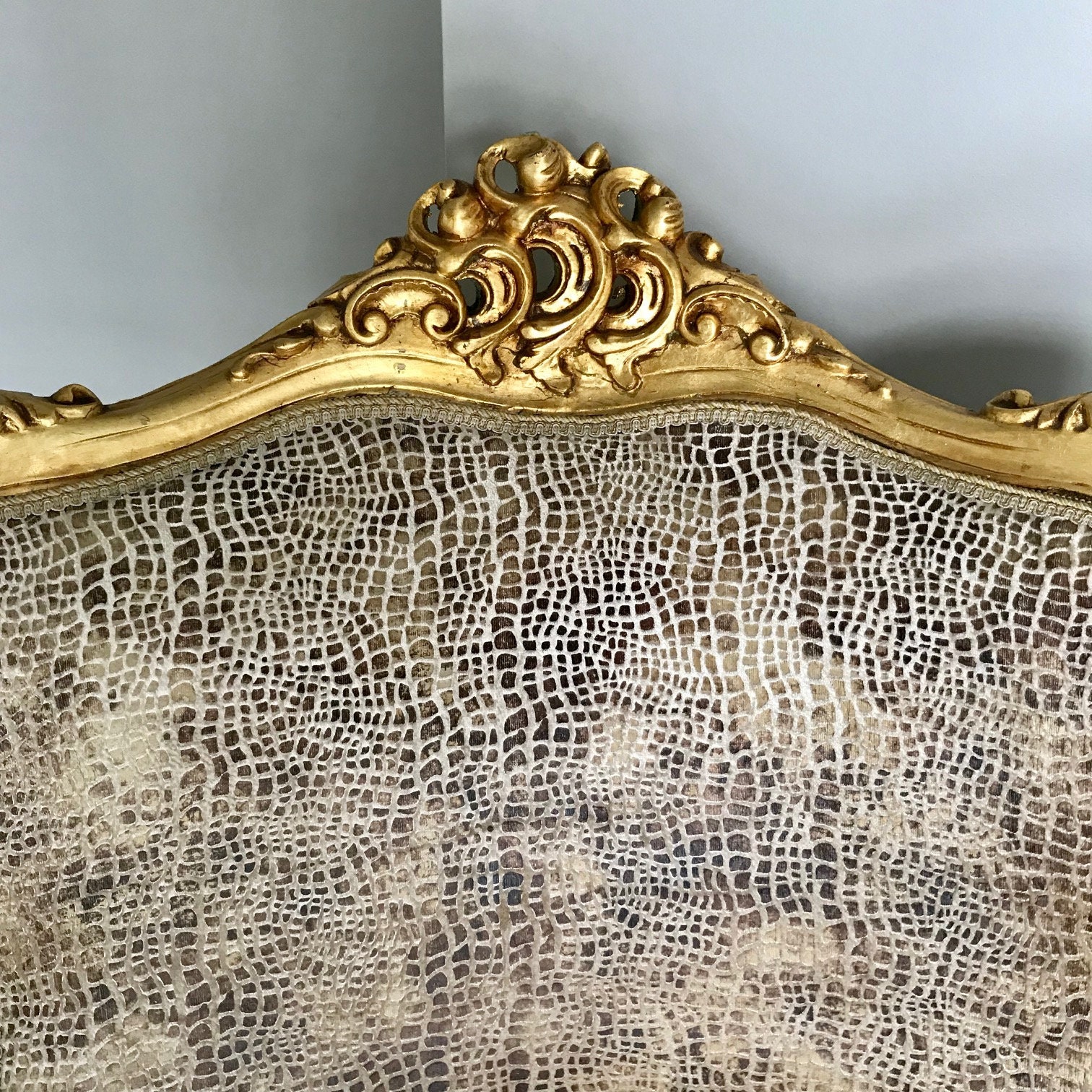 Rococo Throne French Chair Antique Furniture Gold Leaf Velvet - Etsy ...