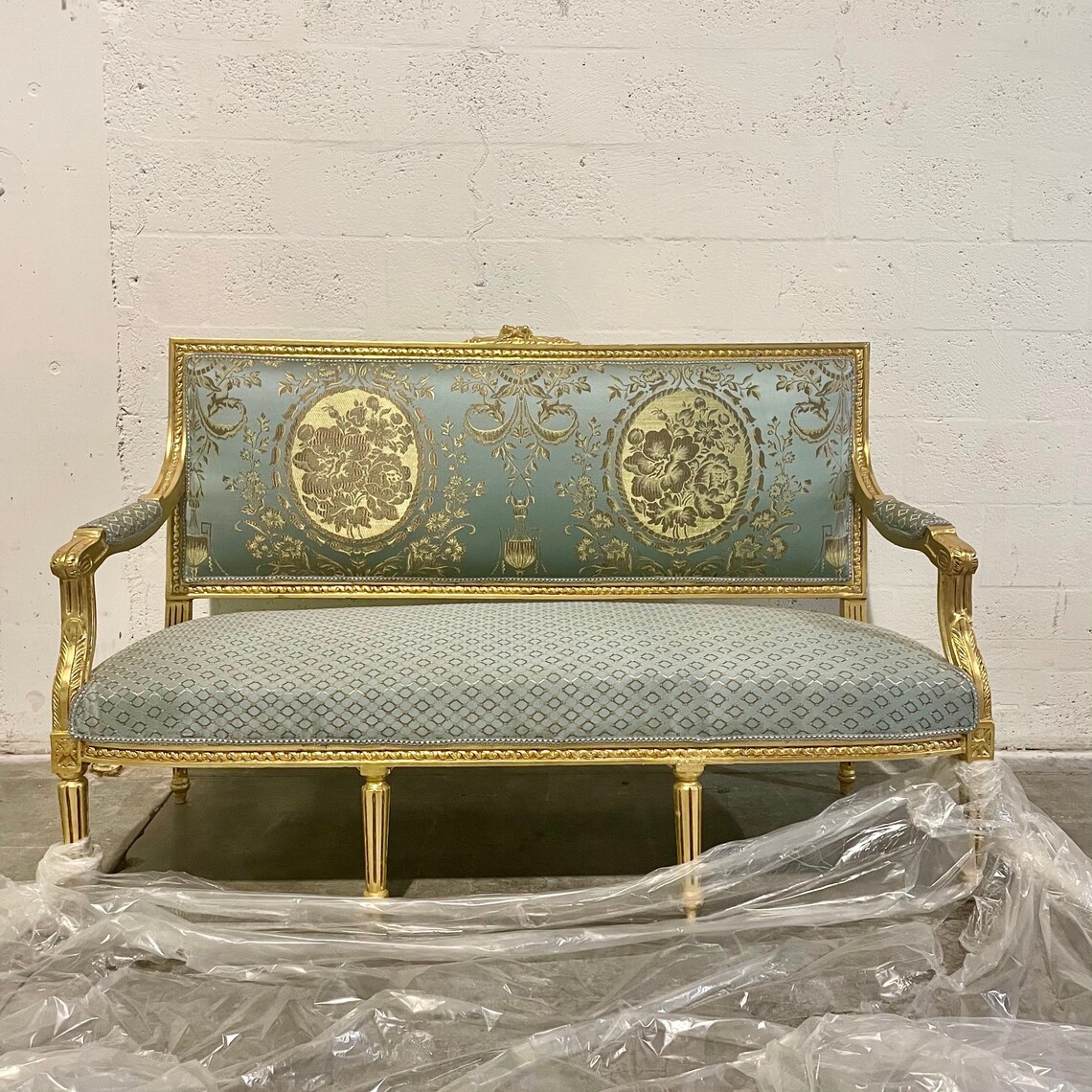 French Chair Vintage Furniture French Settee 5 Piece - Etsy