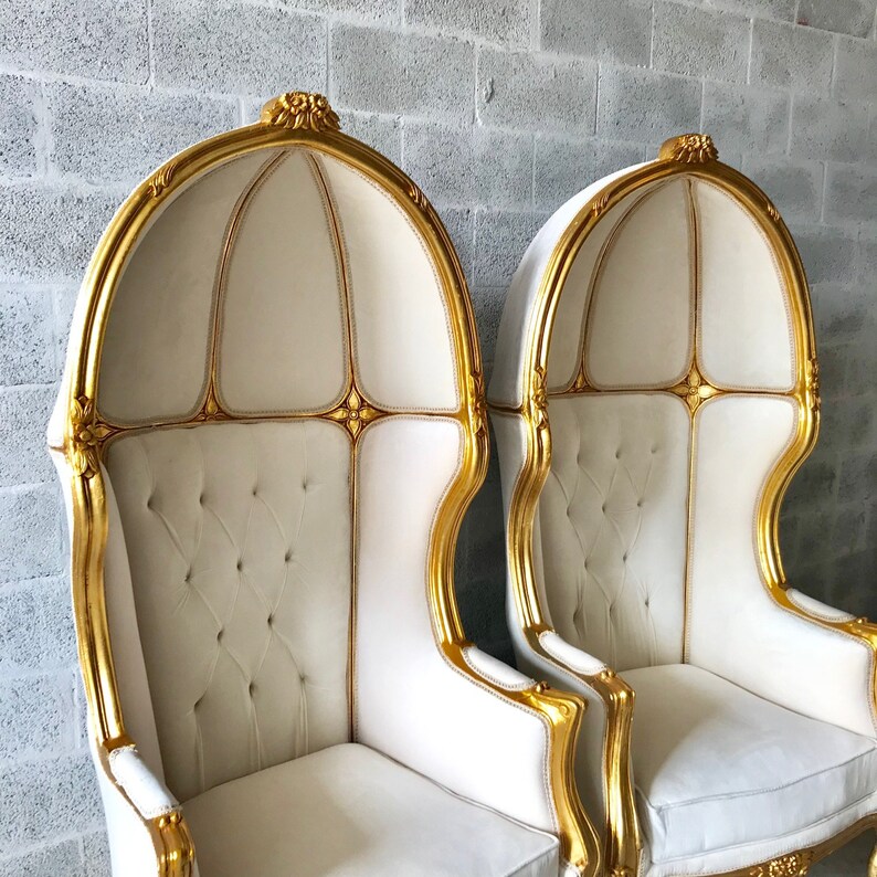 French Balloon Chair Throne Chair 2 Available High-Back | Etsy