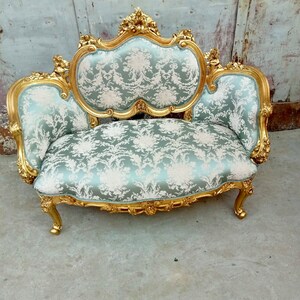 French Tufted Settee Wedding Sofa French Tufted Sofa Vintage Furniture ...