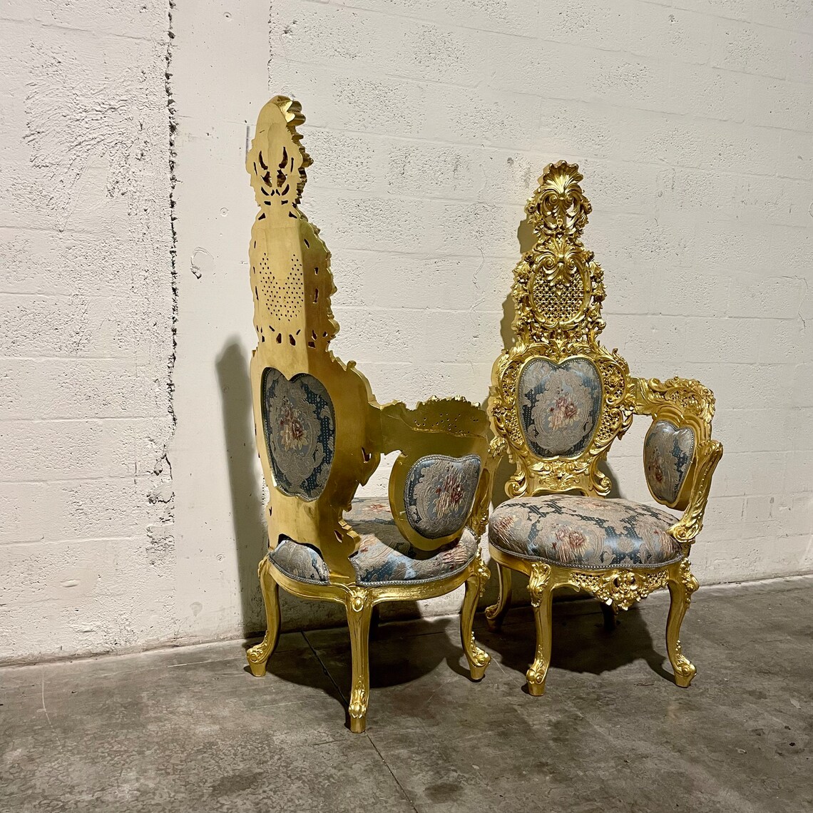 Italian Baroque 2 in Stock Throne Chair High Back Tall French - Etsy