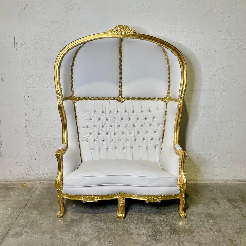 French Balloon Chair Canopy Chair double Seat Reproduction - Etsy