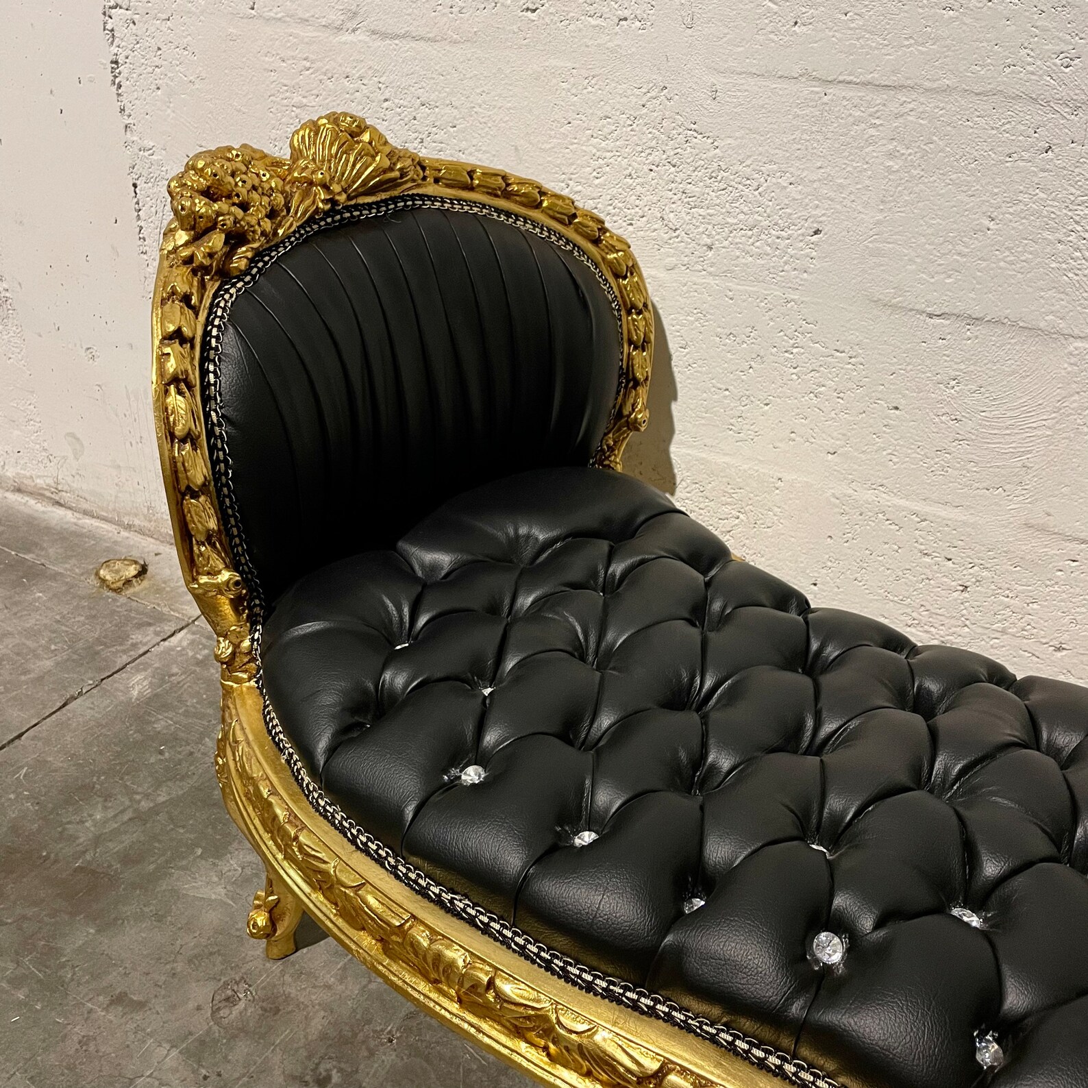 Marquis French Chair Tufted Bench Velvet French Bench Vintage - Etsy
