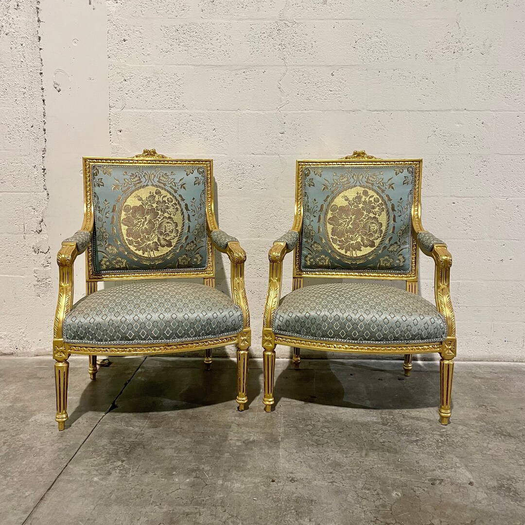 French Chair Vintage Furniture French Settee 5 Piece Available French ...