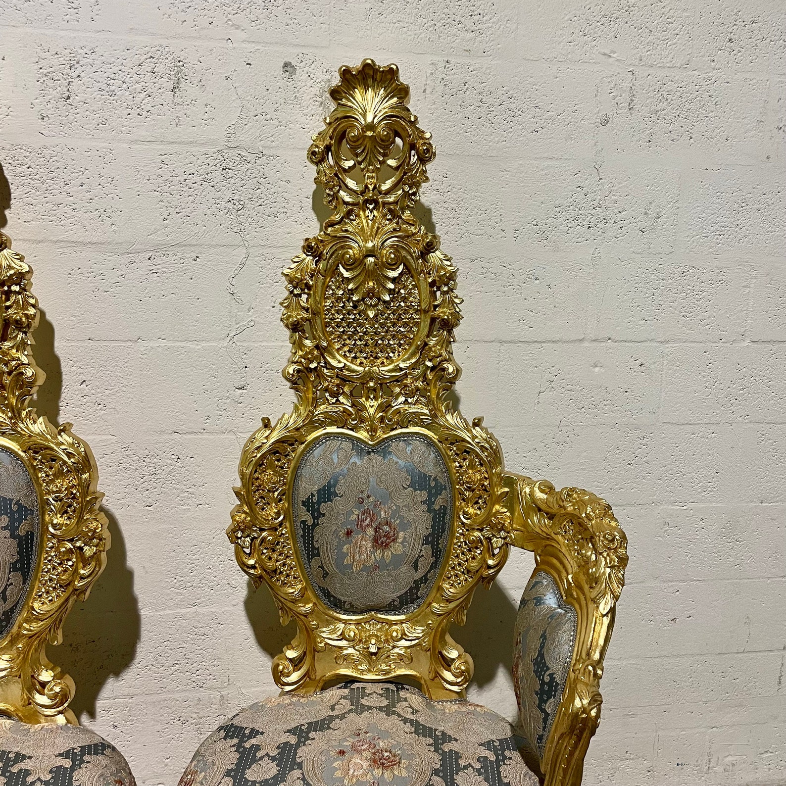 Italian Baroque 2 in Stock Throne Chair High Back Tall French - Etsy