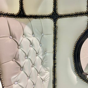 1 Left in Stock French Balloon Chair White Leather Throne - Etsy