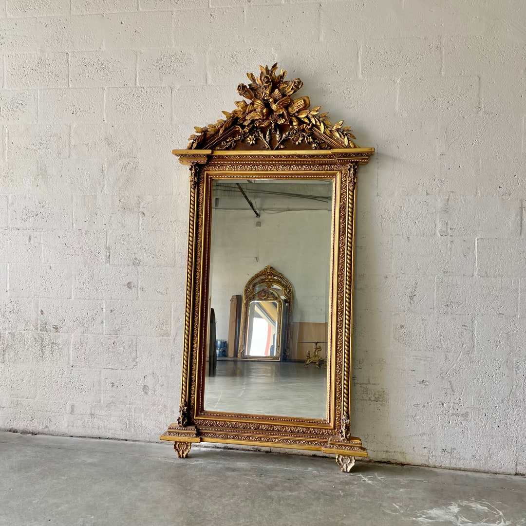 French Mirror French Baroque Mirror Rococo Mirror Antique Mirror 6.4 ...