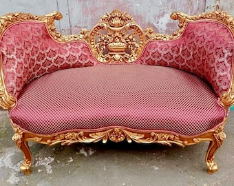French Bench French Small Settee Vintage Bench Vintage Furniture ...