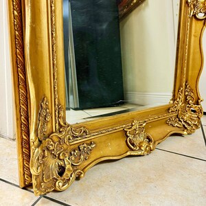 French Style Gold Mirror Baroque Mirror Rococo Mirror Antique 46.5 Tall ...