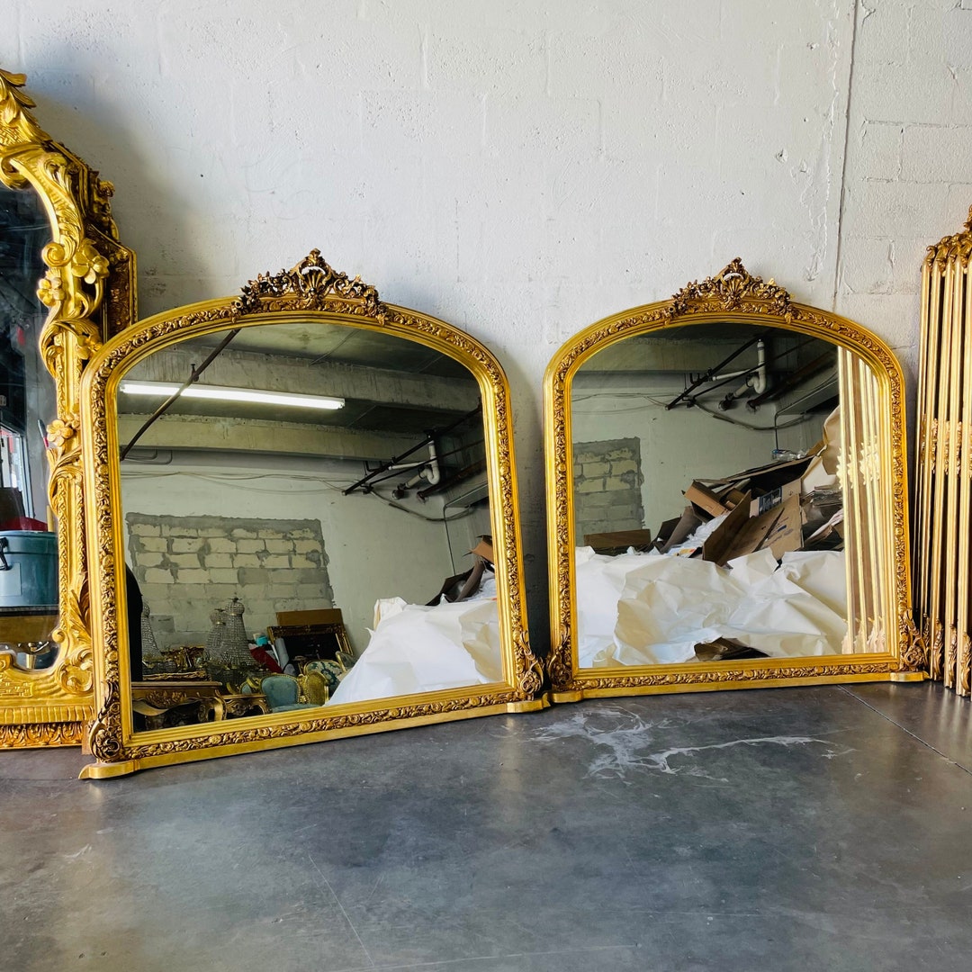 A Pair French Mirror French Baroque Mirror Rococo Mirror Antique Mirror ...