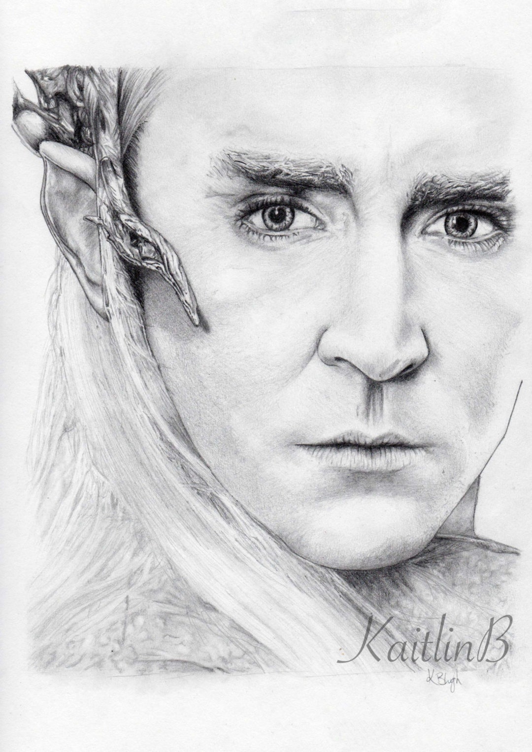 PRINT of Thranduil Drawing. the Hobbit - Etsy