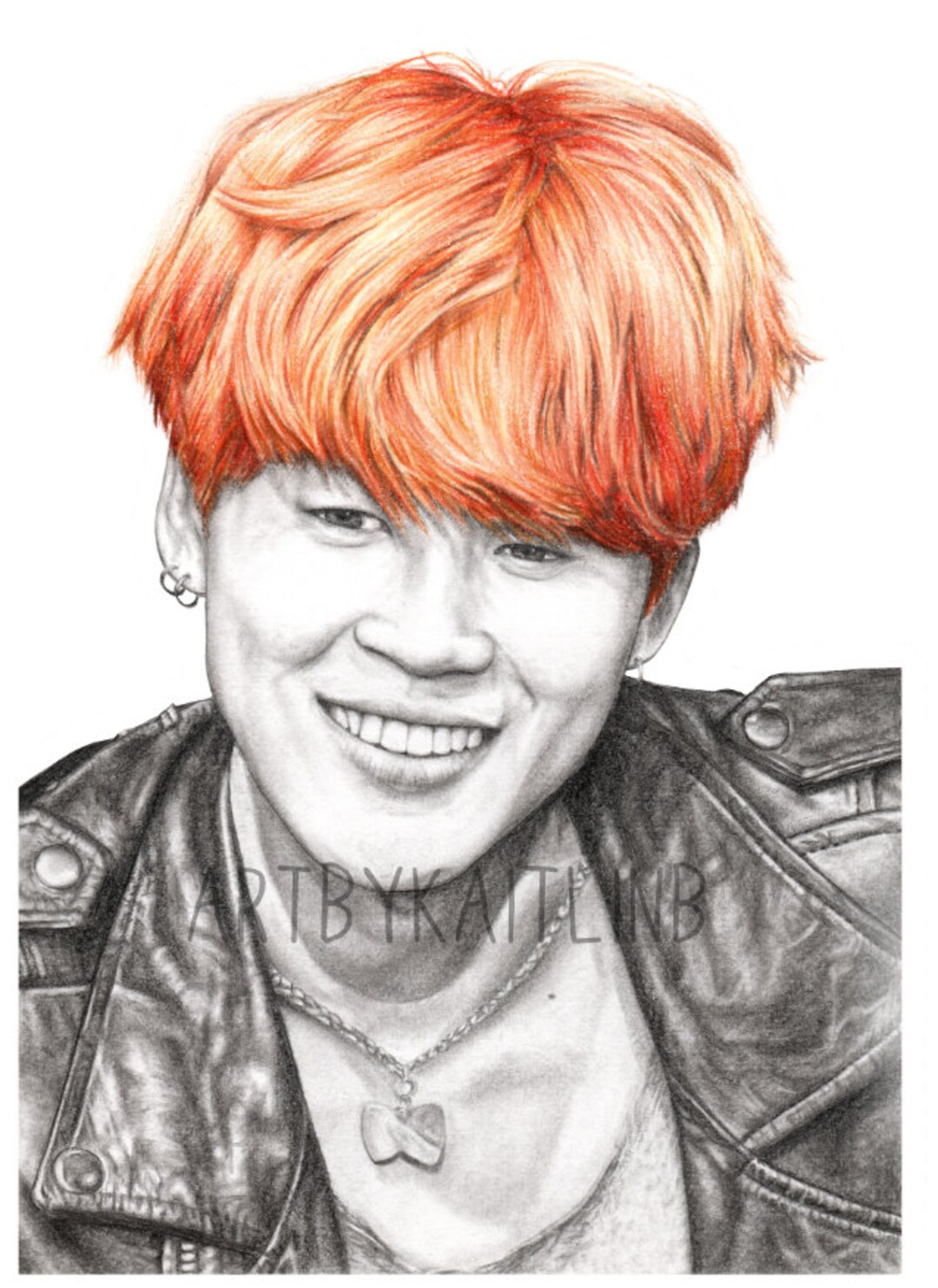 PRINT: Jimin BTS Drawing - Etsy