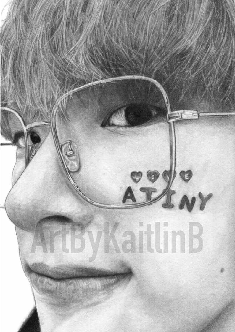 PRINT: Mingi ATEEZ KPOP Drawing - Etsy