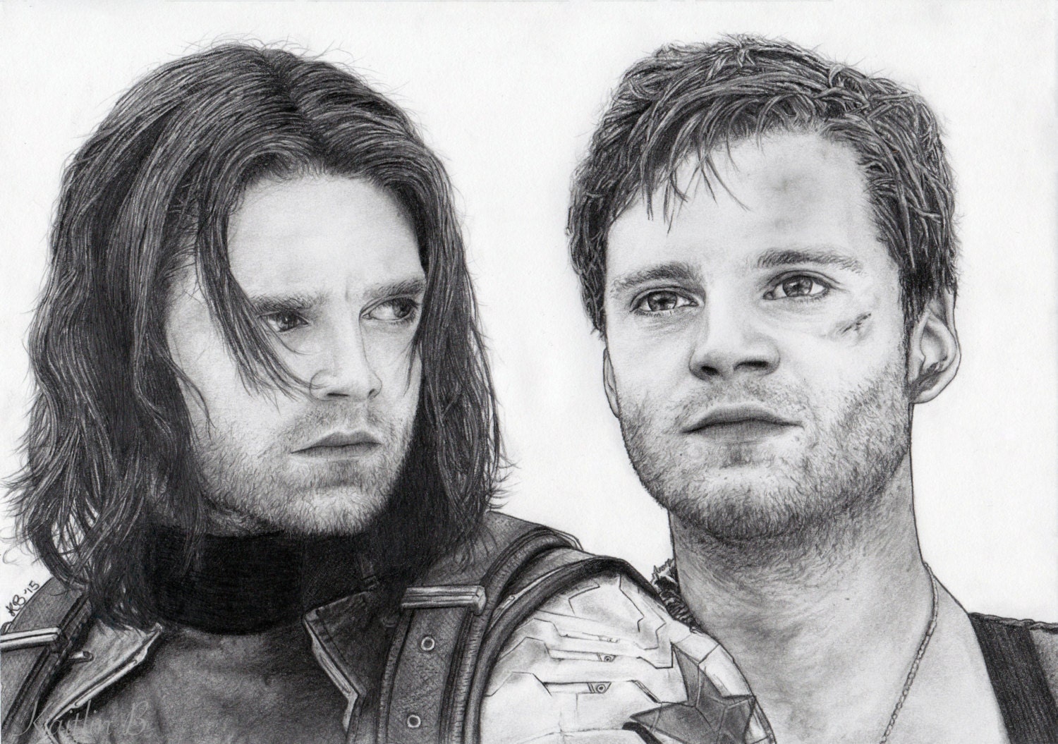 PRINT. Bucky Barnes/the Winter Soldier Sketch. - Etsy