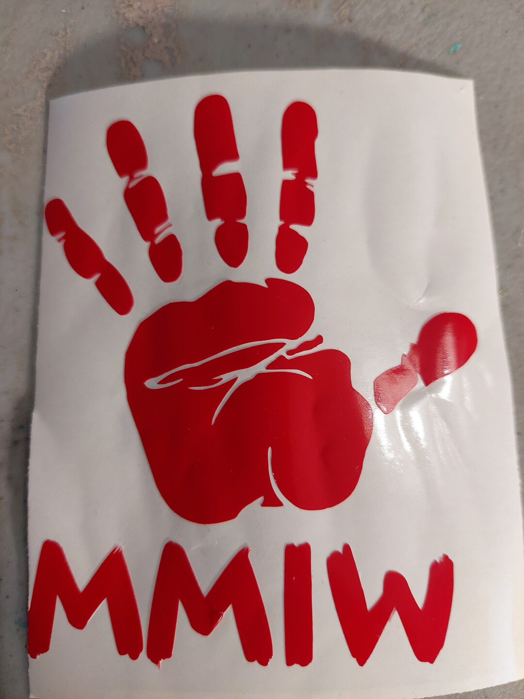 Mmiw(murdered Missing Indigenous Women) Handprint Decal - Etsy