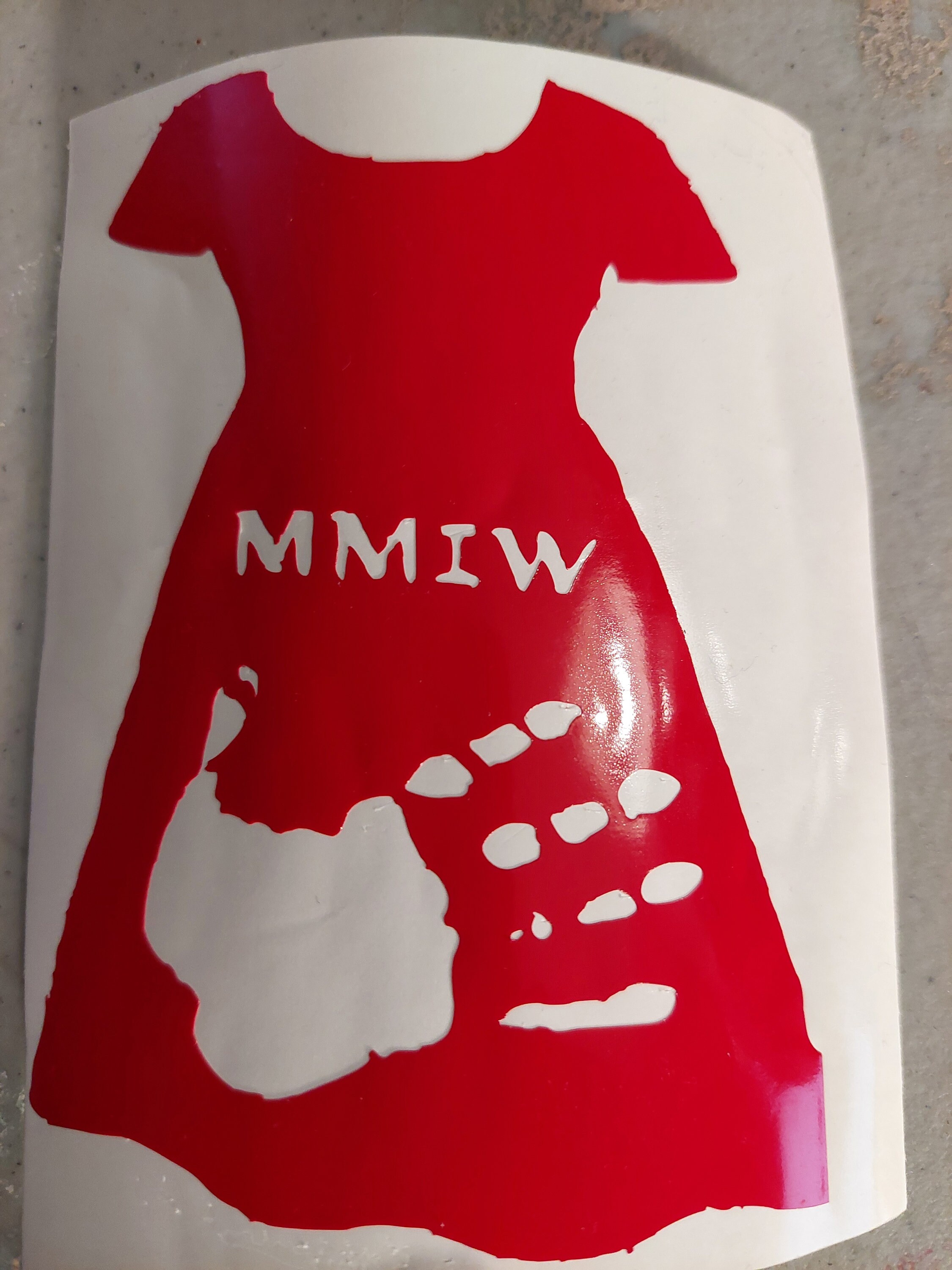 MMIW Red Dress Decal - Etsy