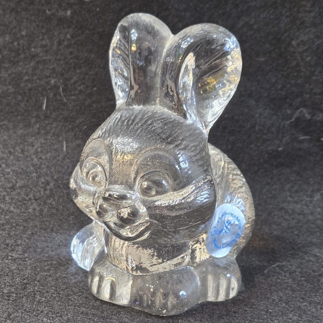 Goebel Crystal Bunny - Etsy