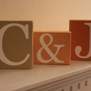 CUSTOM Wooden Letter Blocks Distressed Blocks Room Decor - Etsy