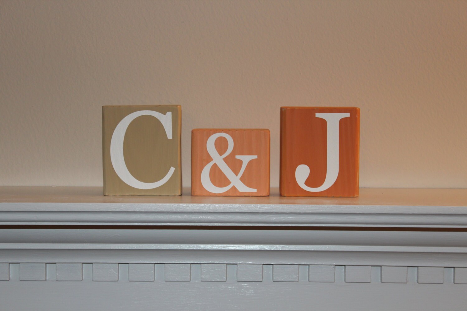 CUSTOM Wooden Letter Blocks Distressed Blocks Room Decor - Etsy