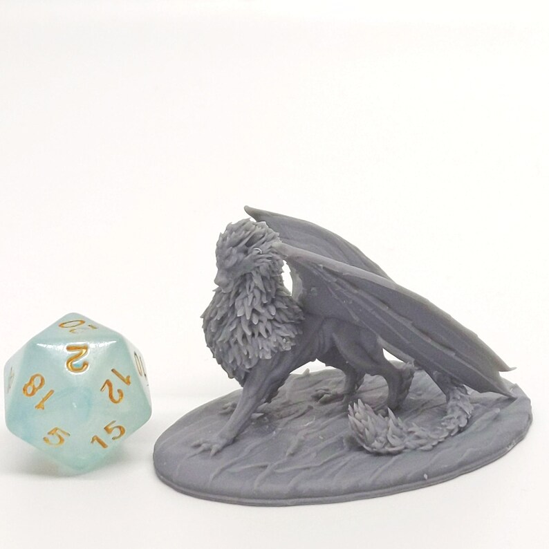 Lion Drake Unpainted 3D Printed Resin Figure - Etsy