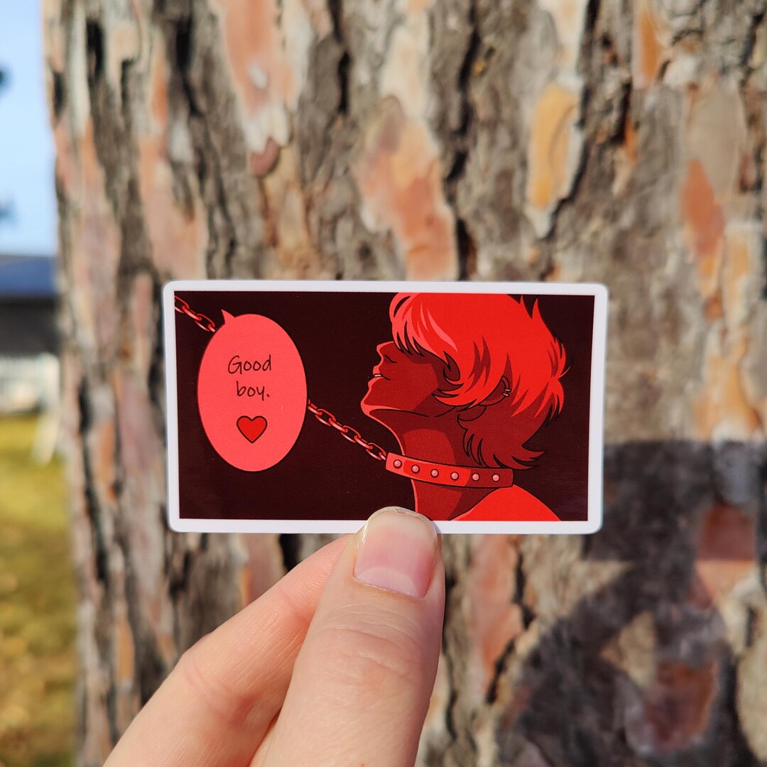Collared "good Boy" Kinky Vinyl Sticker - Etsy