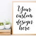 Printable Personalized Art, Custom Wall Sign, Your Own Custom Sign ...