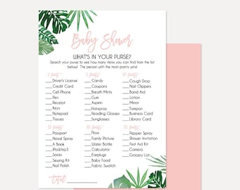 What's in Your Purse Baby Shower Game - Etsy