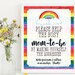 Rainbow Watercolor Shower Sign Gifts and Cards, Gifts and Cards Sign ...