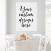 Printable Personalized Art, Custom Wall Sign, Your Own Custom Sign ...