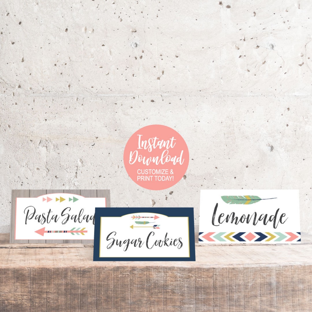 Editable Food Labels Food Labels Printable Printable Buffet - Etsy Portugal