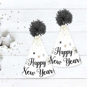 New Years Eve Party Hat Template - New Years Party Hat Printable, Happy ...