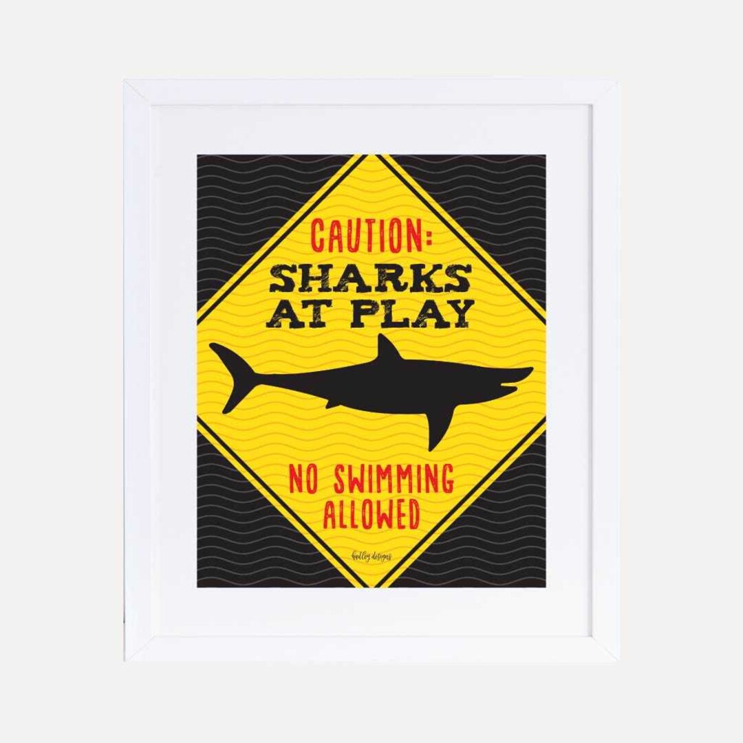 Baby Shark Kids Party Birthday Sign Template - Printable Birthday ...