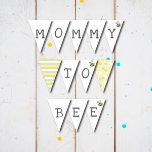Bee Baby Shower Banner Template Baby Shower Banner Custom - Etsy