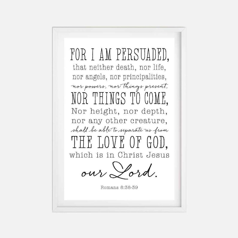 Romans 8 38 39 Wall Art Template Romans 8 38 39 Printable - Etsy