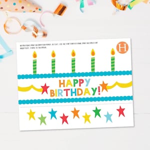 Kids Birthday Crown Template, Printable Birthday Headband, Editable ...