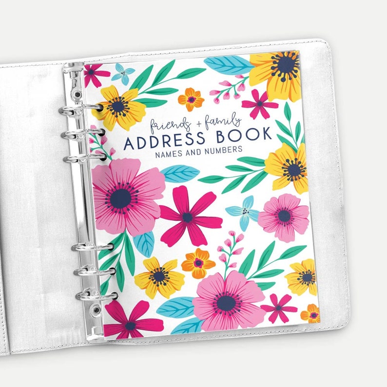 Address Book Template Cute Address Book Printable Address - Etsy