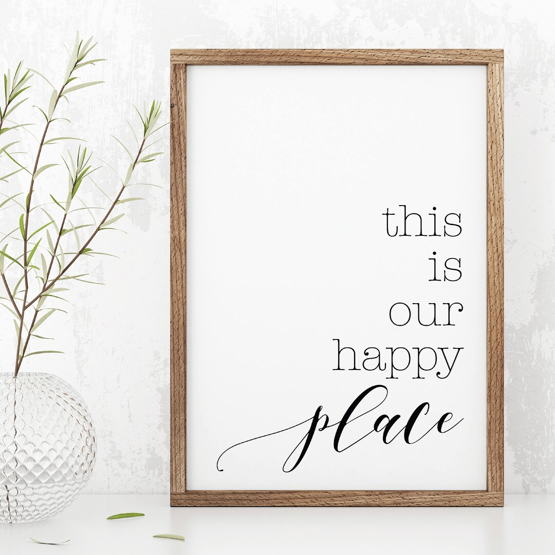 This is Our Happy Place Wall Art, Wall Prints for Bedroom, Wall Prints ...
