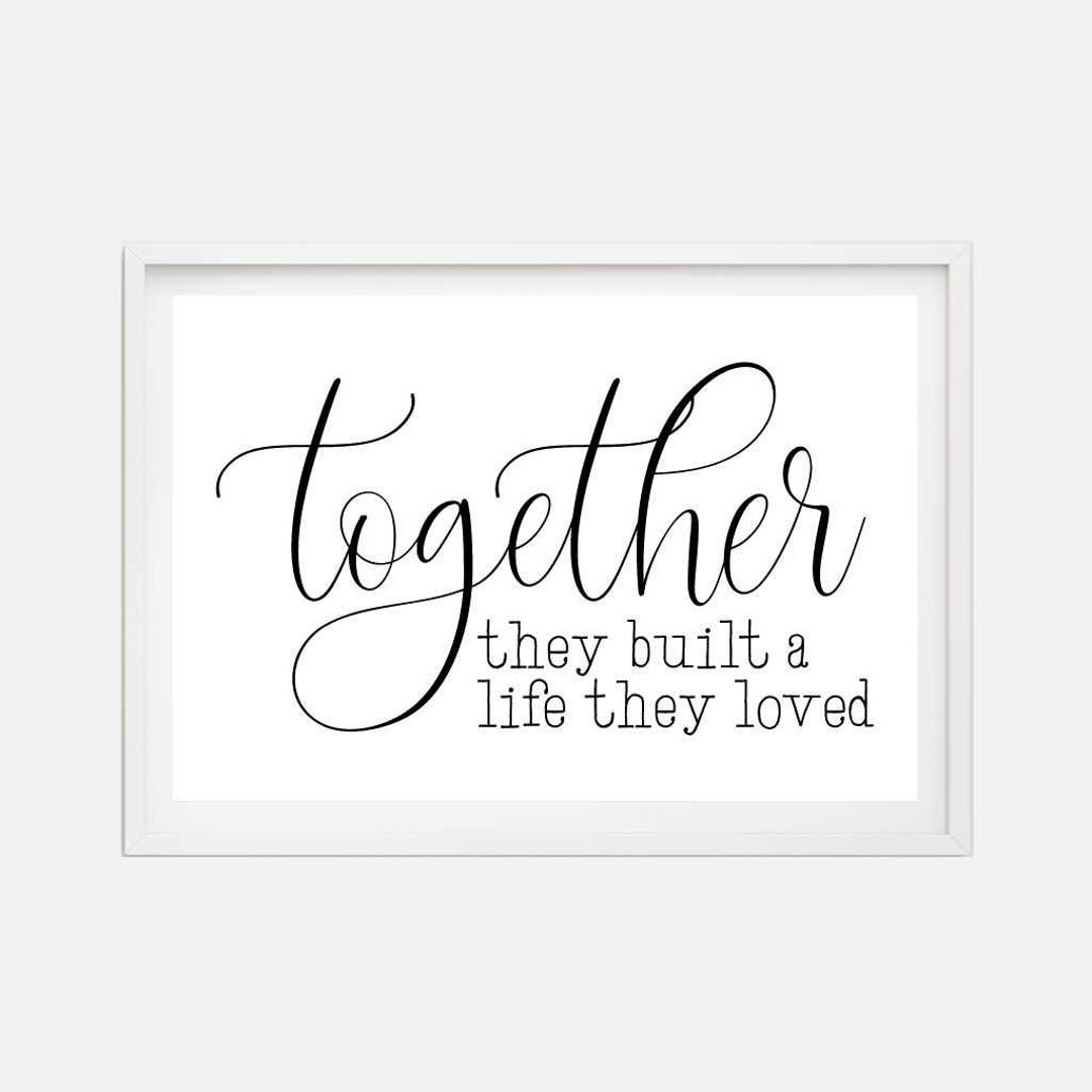 Together They Built Wall Art Template Together They Built - Etsy