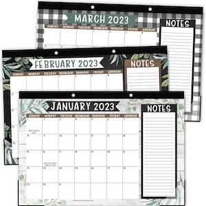 Farmhouse Large Desk Calendar 2023-2024 Calendar Desk Pad 18 Month ...