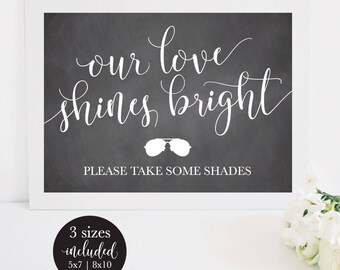 Wedding Sunglasses Sign | Etsy