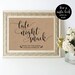 Late Night Snack Printable Wedding Party Sign, Rustic Food Buffet Snack ...