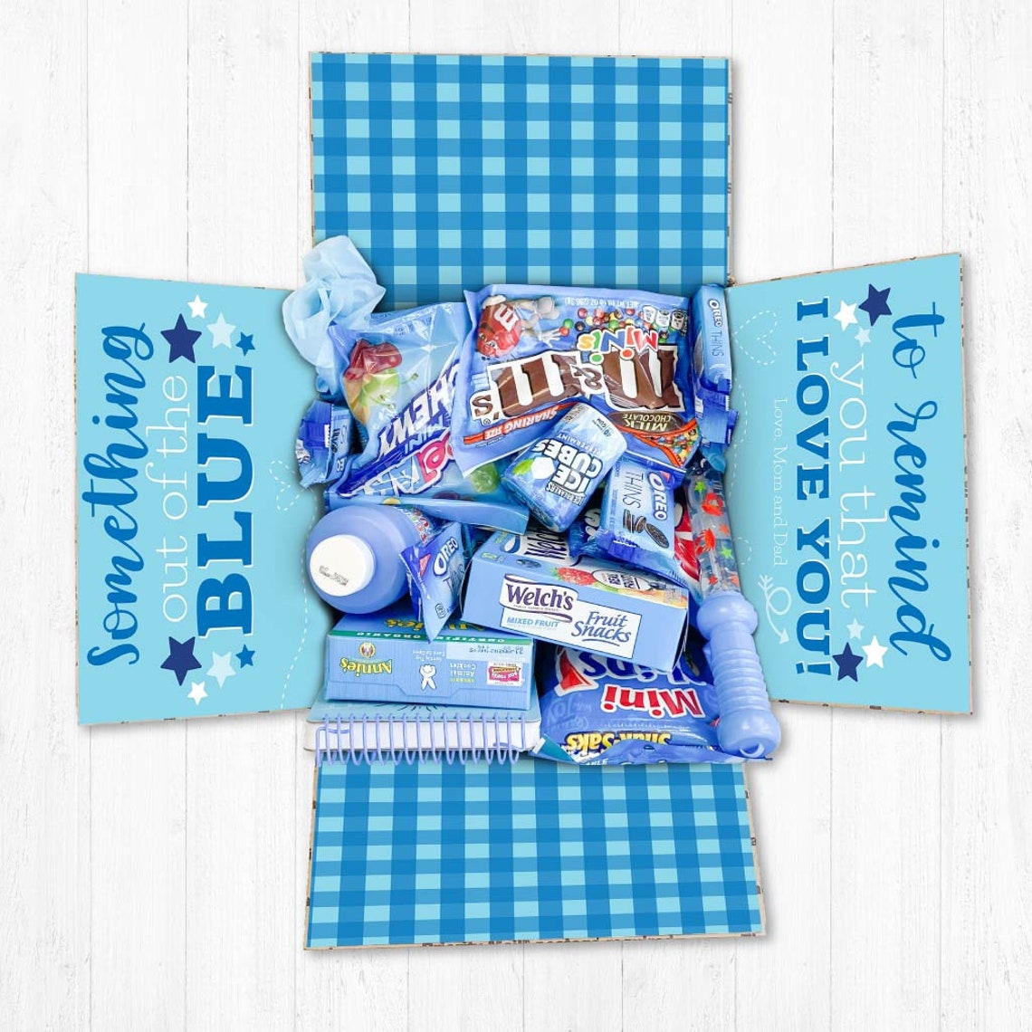 Something Out of the Blue Care Package Printable, You Are Loved Labels ...