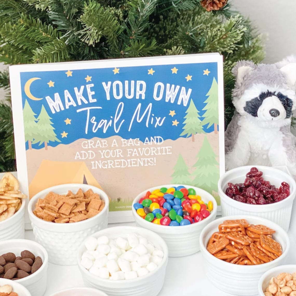 Camping Trail Mix Sign Printable Make Your Own Trail Mix - Etsy