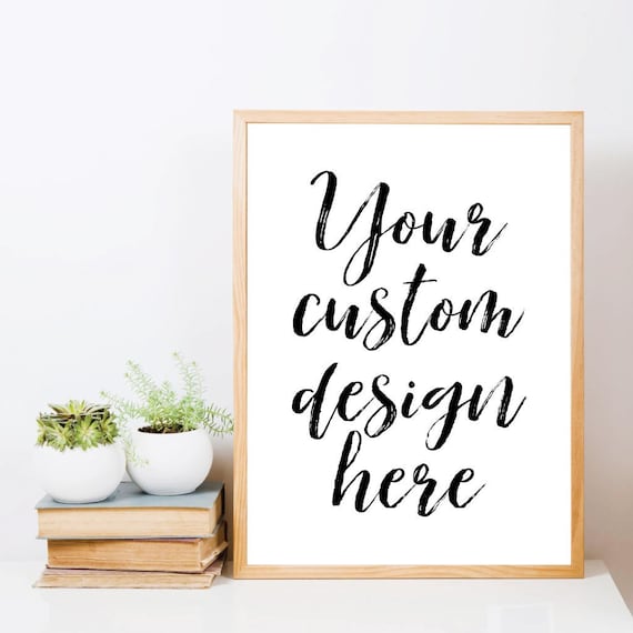 Printable Personalized Art Custom Wall Sign Your Own Custom | Etsy